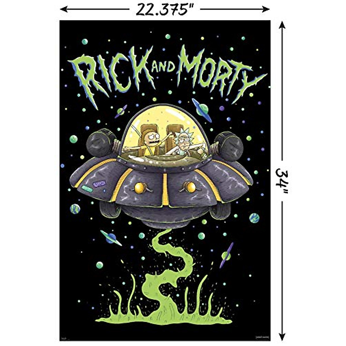 Trends International Rick And Morty - Ship Wall Poster, 22.375" x 34", Unframed Version