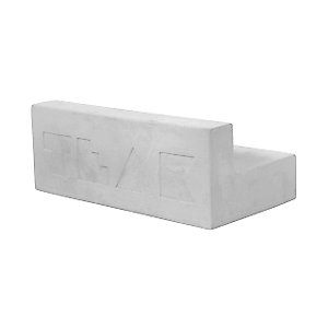 Teak Tuning Monument Series Concrete Fingerboard Ledge Obstacle - 5" Wide, 2" Tall - Ultra Premium, Super Durable Polymer Modified Concrete - Sterling Gray Colorway