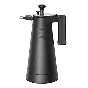 FLORA GUARD 0.4 Gallon Handheld Garden Pump Sprayer - Adjustable Nozzle, Pressure Pump, Safety Valve, Pressure Water Spray Bottle Ideal for Watering, Fertilizing, and Other Cleaning Solutions (1.5L)