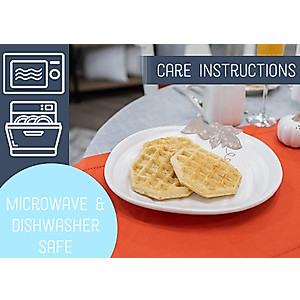 Nat & Jules Pumpkin Shaped 11 x 10.5 Inch Ceramic Large Serving Platter: Perfect for Thanksgiving, Halloween and Indoor Fall Table Décor & Centerpieces, White