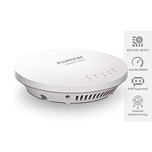 Fortinet FortiAP 221E | 802.11ac Wave 2 indoor wireless Access Point - dual radio, 4 internal Antennas, 1 x 10/100/1000 RJ45 port (FAP-221E-A)