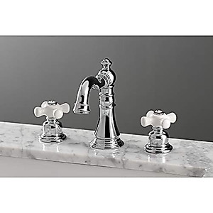Fauceture FSC1971PX American Classic Widespread Bathroom Faucet with Pop-Up Drain, Polished Chrome