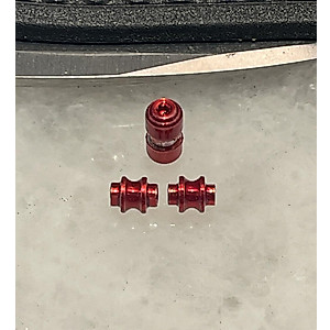 Translucent Red Thumb Stud and Standoffs For Benchmade 535 Bugout Knife