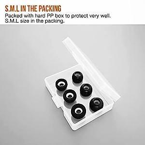 TENNMAK Memory Foam Eartips Replacement for JBL Reflect Flow & Reflect Flow Pro + & Reflect Mini NC & Reflect Aero TWS Earbuds Earpads Ear Tip