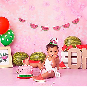 Watermelon Party Decorations For 1st Birthday - Watermelon Birthday Crown For Photo Booth Props And Backdrop Cake Smash, Best Watermelon Birthday Party Supplies For Kids (Watermelon Birthday Crown)