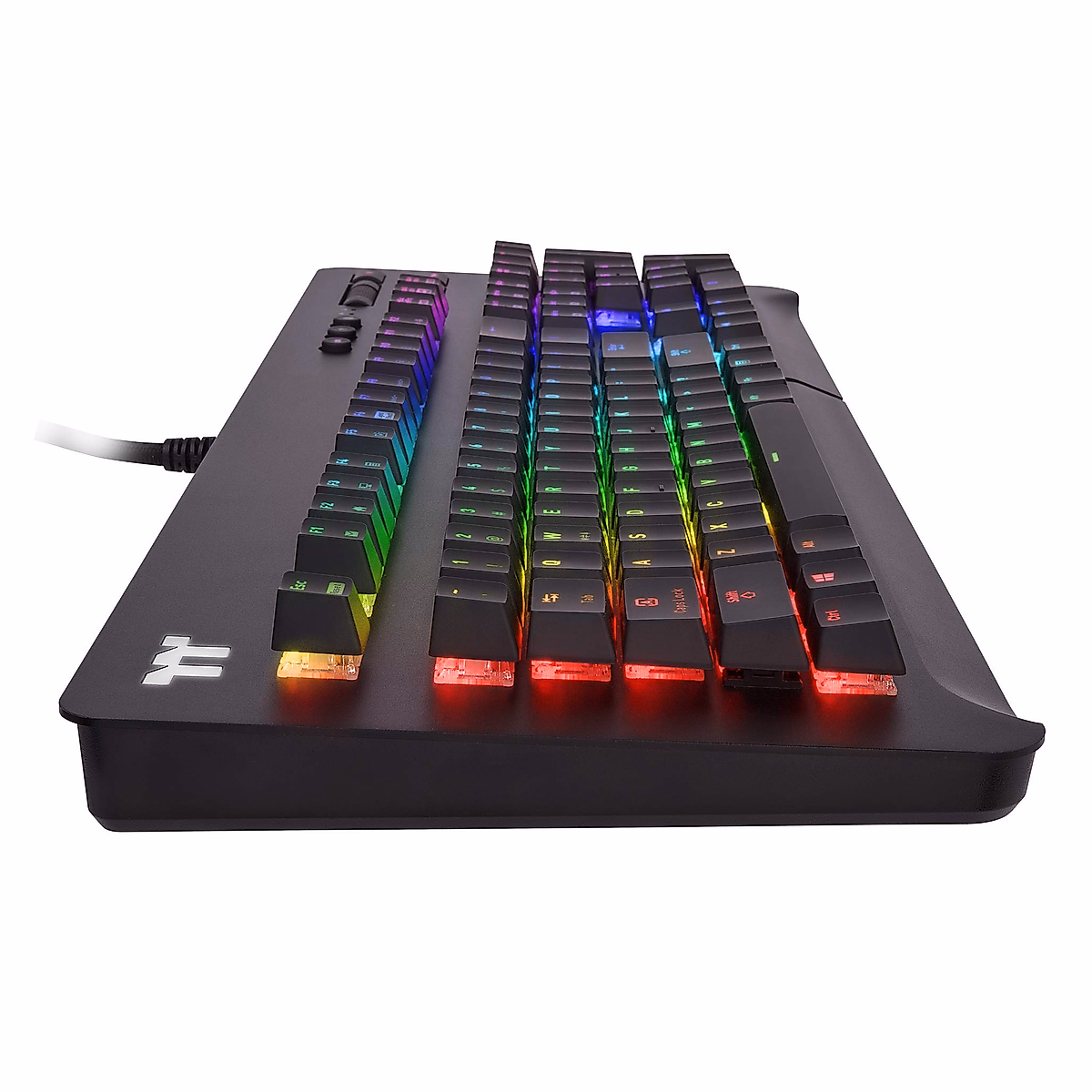Thermaltake Level 20 GT RGB Mechanical Gaming Keyboard, Razer Green Switches, 16.8M Color RGB, Razer Chroma Compatible - GKB-LVG-RGBRUS-01