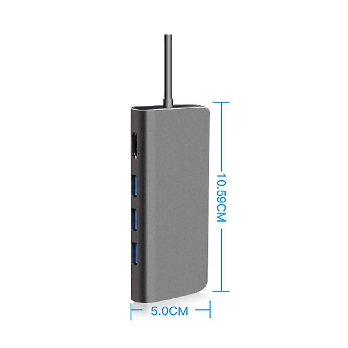 XUNMAIFHB Portable Docking Station,Type-C 8-in-1 Docking Station usb3.0 hub Computer HDMI Converter HDMI 4k, USB 3.0, SD/TF, Type-c, RJ45 Fast Transmission