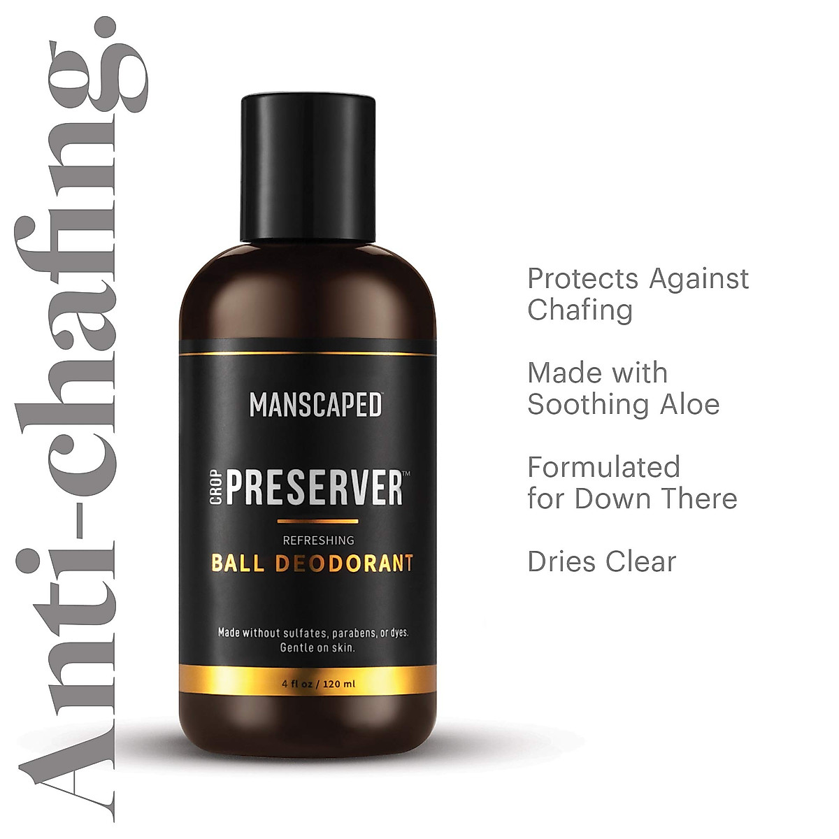 MANSCAPED™ Nuts and Bolts 3.0, Men's Grooming Kit, Includes The Lawn Mower™ 3.0 Ergonomically Designed Powerful Waterproof Trimmer, The Crop Preserver™ Ball Deodorant and Disposable Shaving Mats