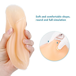 Dioche 120g Drop Shaped Silicone Fake Breast Form, Breast Insert, Mastectomy, for Mastectomy Crossdressers Prosthesis Bra Pads Inserts