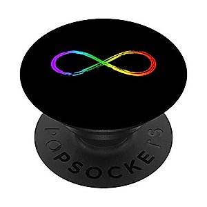 Infinity Symbol 8 LGBT Gay Pride Rainbow Math Eternity PopSockets Swappable PopGrip