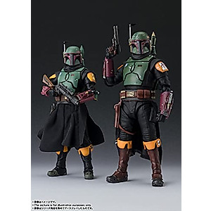 S.H. Figuarts Boba Fett (Star Wars: The Book of Boba Fett) Approx. 6.1 inches (155 mm), AVS, PVC & Fabric, Pre-Painted Action Figure