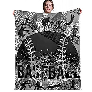 Soft Football Blanket Baseball Blanket Warm Cozy Throw Blanket Lightweight Home Blankets Bed Sofa, Blanket for Kids and Adults Gifts,All Season Couch Bed Sofa Home Decor 60"X50"