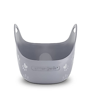 Litter Genie Cat Litter Box | Made with Flexible, Soft Plastic | Features High-Walls and Handles for Privacy and Portability