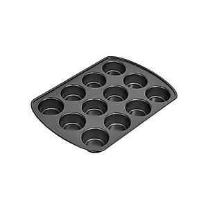 Wilton Perfect Results Premium Non-Stick Bakeware Muffin Pan & Cupcake Pan, 12-Cup, Steel