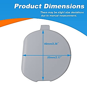 Front Bumper Tow Hook Cover Towing Eye Cap Fit for Mazda 3 Axela 2014 2015 2016 BHN1-50-A11-BB BHN150A11BB (Red, Left Driver Side) Xinpinsai