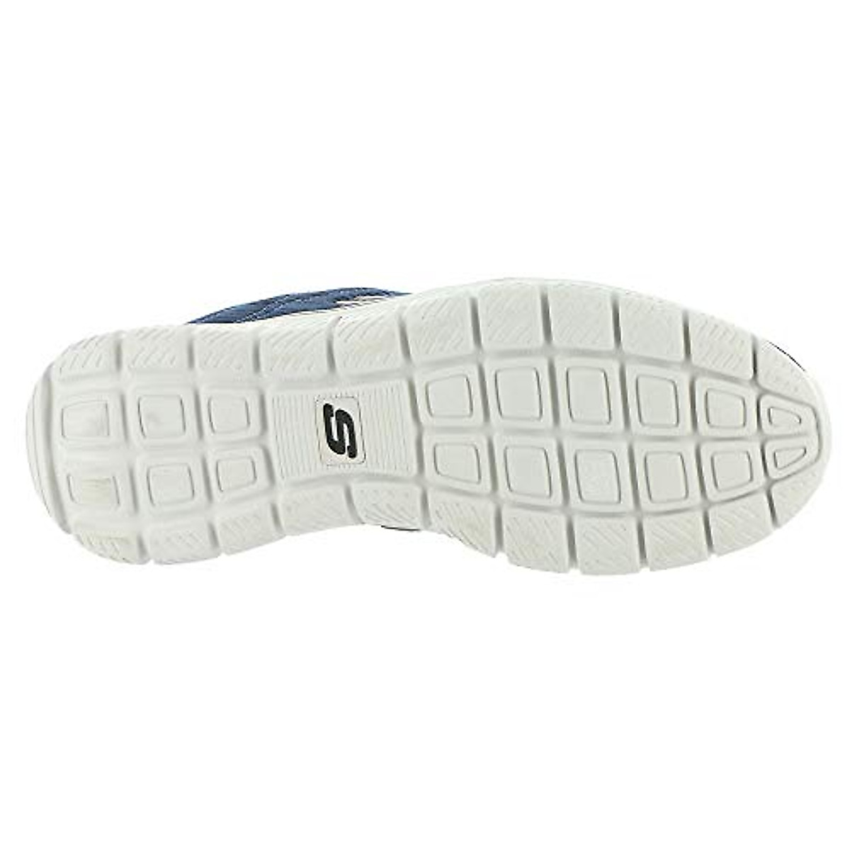 Skechers Men's Track Moulton Oxford, Navy/Orange, 13 Wide