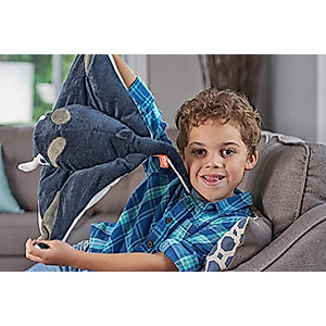 Wild Republic Manta Ray Cuddlekins, Stuffed Animal, 12 inches, Gift for Kids, Plush Toy, Fill is Spun Recycled Water Bottles (22475)