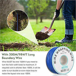 HEXIEDEN Electric Dog Fence,In-ground/Aboveground Pet Containment System,with 984 Feet Wire and 1 Waterproof Collar,Covers up to 1.2 Acre,for 1 2 3 Dogs,for3dogs