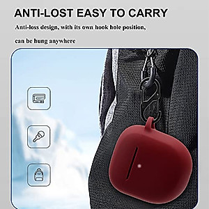 LiZHi for Bose QuietComfort Earbuds II Case Cover 2022, Soft Silicone Skin Cover Shock-Absorbing Protective Case with Keychain for New Bose QuietComfort Earbuds II Case, Black