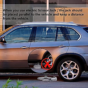 Simpleout Electric Car Jack Kit - 3 Ton Vehicle Floor Jack Cars and Truck Scissor Jack Lift Trailer Jack Stands Roadside Emergency Tire Repair Kit with Power Impact Wrench