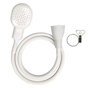 Soerreo Portable Rubber Hose Nozzle, Size, Easy to Use, Hand Shower, Suitable for People or Pets