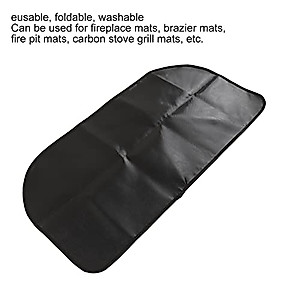 plplaaoo Grill Mat,BBQ Grill Mat,Grill Mat for Outdoor Grill,Double Sided Silicone Fireproof Fire Pit Mat,Reusable Foldable Under Grill Mat for Outdoor Camping,Garden,Yard Picnic(102 * 50CM Oval)