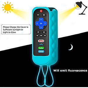 Universal Replace Remote for All Roku TCL Hisense ONN TV, with Luminous Protective Case, RC280 Replacement for TCL Roku/Hisense Roku/ONN Roku/Sharp Roku TV