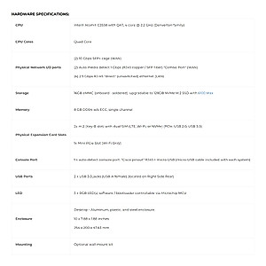 Netgate 6100 w/pfSense+ Software - Router, Firewall, VPN w/Lifetime TAC Lite Support