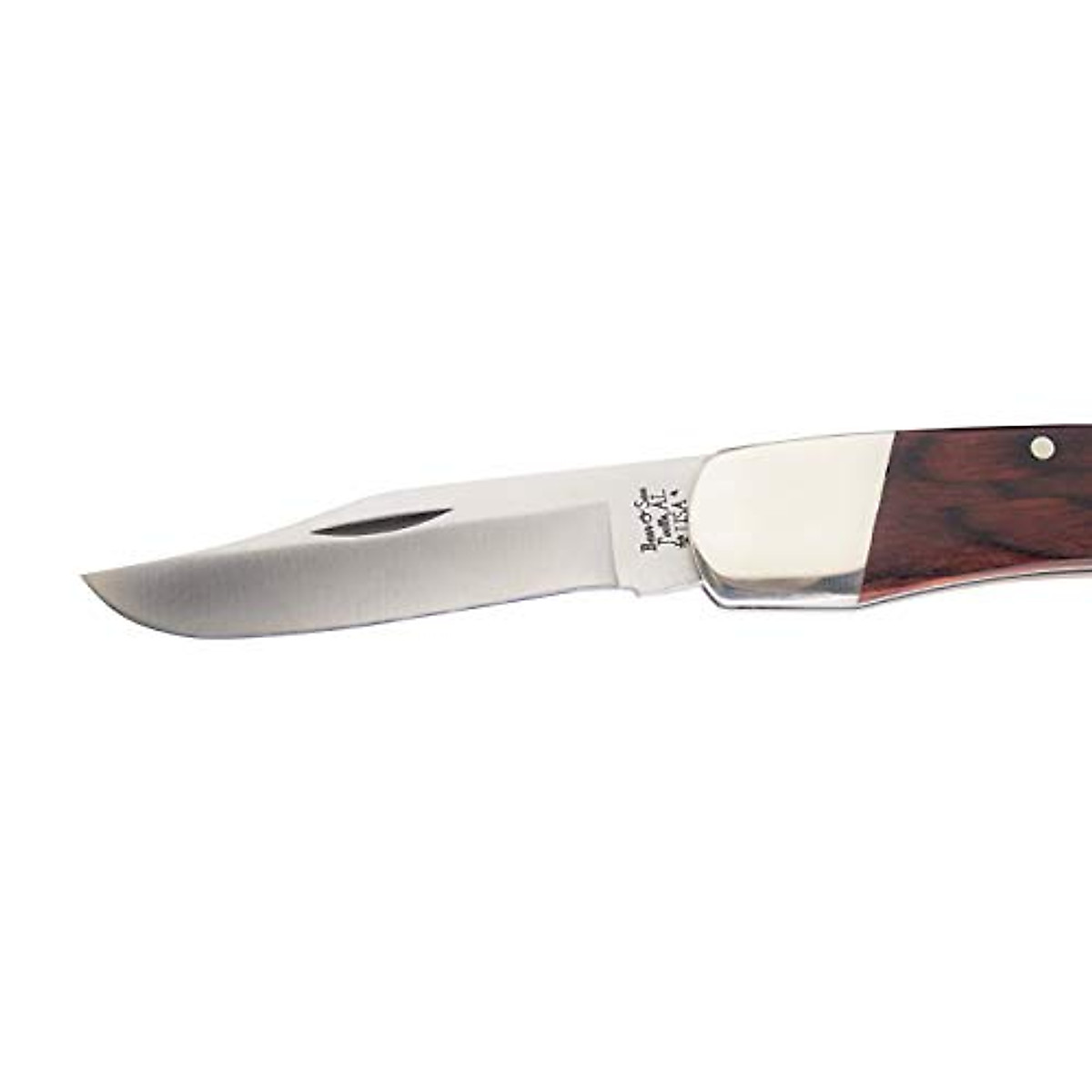 Bear & Son 205R Rosewood Midsize Lockback Knife, 3 3/4-Inch