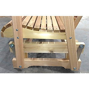 Kilmer Creek 2' Natural Cedar Porch Outdoor Glider, Amish Crafted