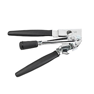 Lift&Pop Commercial Can Opener - Easy - Reliable and Modern Design, Can Opener Manual, Heavy Duty Can Opener, Bottle Opener, Large Handheld, Sharp Discs.