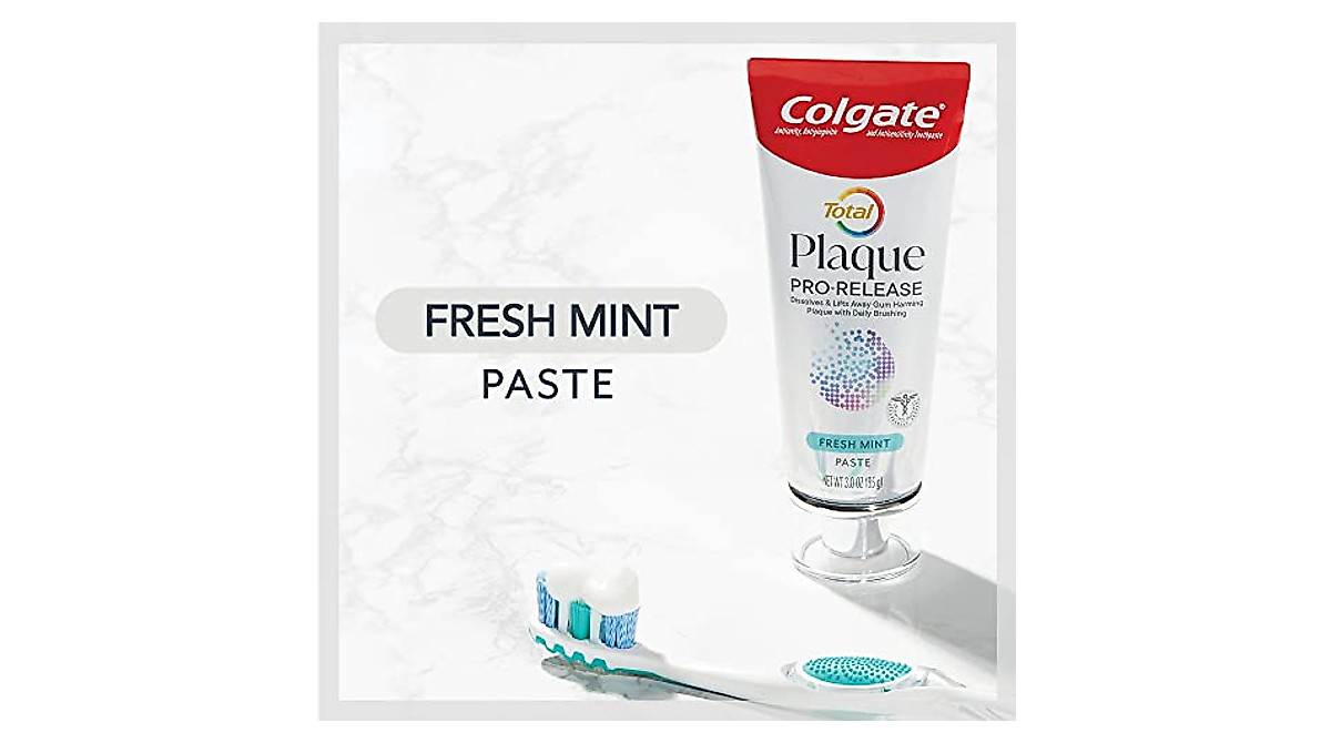 Colgate Total Plaque Pro-Release Fresh Mint Toothpaste - Advanced Gum Care