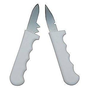 Hemoton Pro Tools Scallop T Tool 2pcs Oyster Shuckers Opener Seafood Clam Opener Cutters Scallops Shellfish Cutters Kitchen Gadgets Tools T Tool T Tool T Tool T Tool T Tool Crab Tools