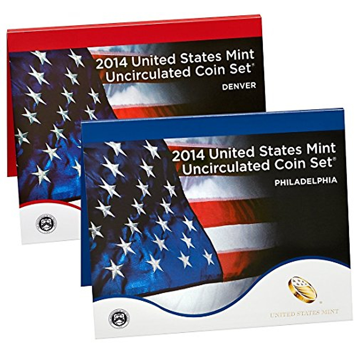2014 P D US Mint Set 28 Coins in Original Packaging Brilliant Uncirculated