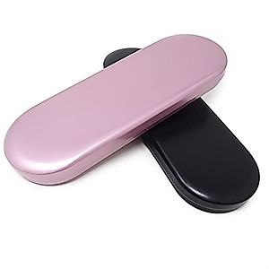 Honbay 2PCS Metal Hinged Tin Box Small Pen Case Home Organizers for Pen Pencil Makeup Brushes (2 Color)