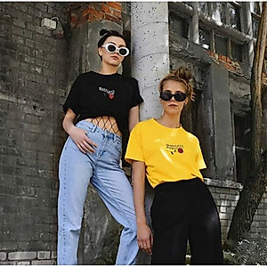 SUNOVELTIES 6 Pack Retro Kurt Cobain Clout Goggles Sunglasses Neon Colors Round Lenses Polarized Eyewear Hype Beast Style Party Costume Glasses for Teenagers Women Men