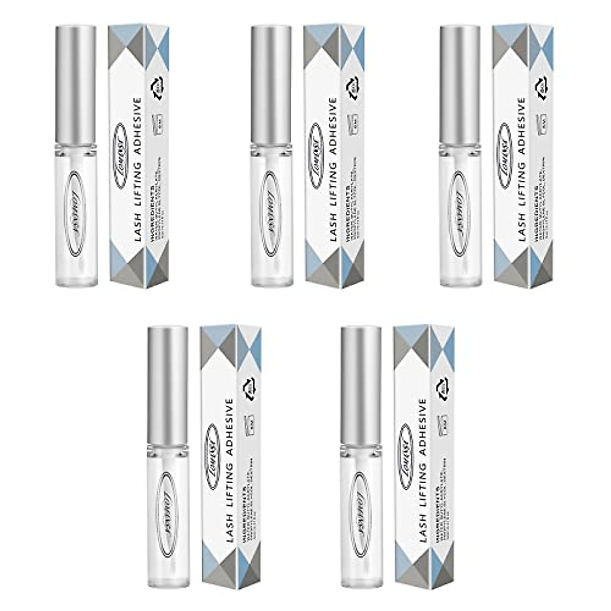 Lomansa Lash Lift Glue Adhesive 5pcs, Eyelash Perming Rod Fix Glue for Eyelash Curl(5 PCS)