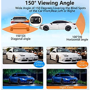 Backup Camera Rear View Monitor Kit, for Car Truck Minivan,Waterproof,Night Vision,Easy Installation, 4.3inch