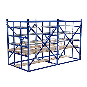 Vestil LBPH-EXT Long Bar Pigeon Hole Rack Extension Bay Kit, Steel, 48-1/2" Width, 60" Height, 46-7/16" Depth