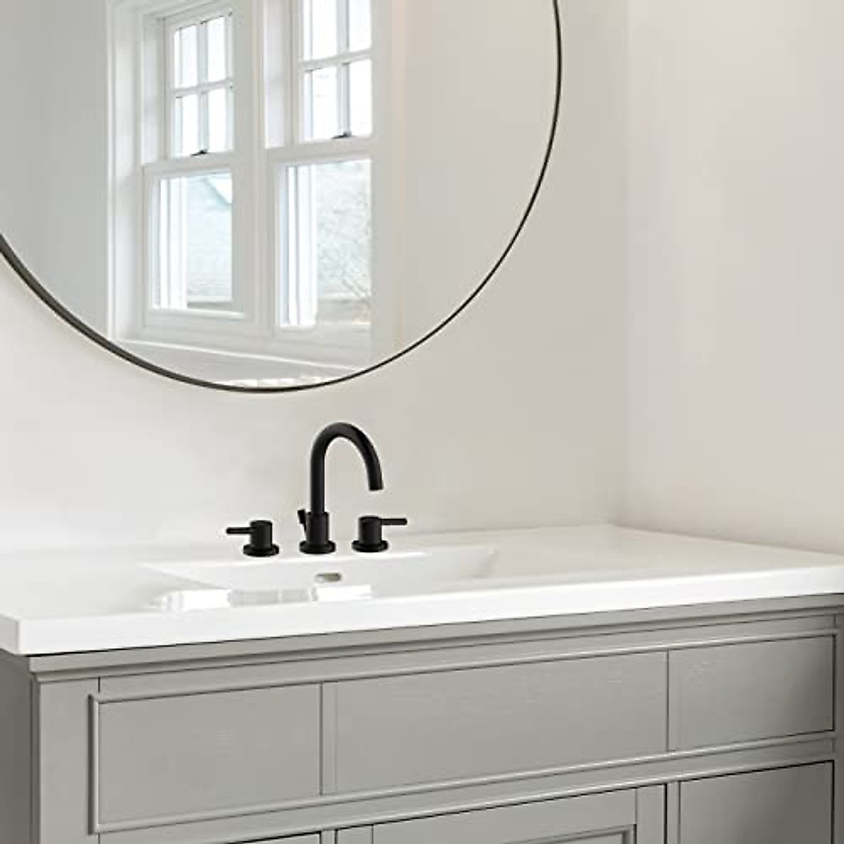 Design House 594002 Eastport II Bathroom, Widespread Faucet, Matte Black