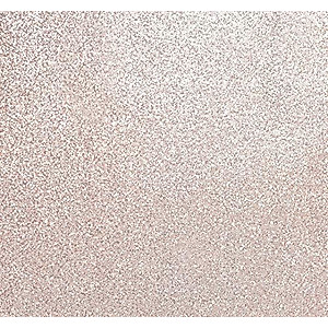 UNIQOOO 12 Pack 9.5" Rose Gold Pink Glitter Kraft Paper Gift Bags For Wedding | Thank You Bag Favor Bags For Bridal Shower, Baby Shower, Valentine's Day, Holidays, Anniversaries, Parties