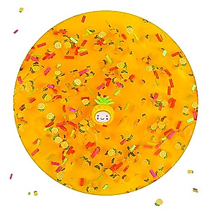 Pineapple Clear Slime Pack, Crunchy Super Soft Clear Slime Toy with Cute Mix Ins, Educational Stress Relief Toy, Gift Slime Party Favors for Girls and Boys, Birthday Gifts for Kids