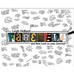 Personalized Farewell Party Guestbook Alternative, Goodbye party, Going away gift