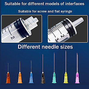 22 Gauge Needle（100Pack）22g 1.5 Inch Needle Luer Lock for Scientific Labs，22g Needle