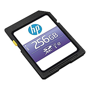 HP 256GB sx330 Class 10 U3 SDXC Flash Memory Card - 95MB/s, Class 10, U3, 4K UHD, Full HD, UHS-I, Full Size SD
