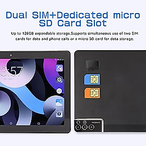 HEEPDD Tablet Computer, 5.0 8MP 13MP Dual Camera 100-240V Tablet Call for Reading (#1)
