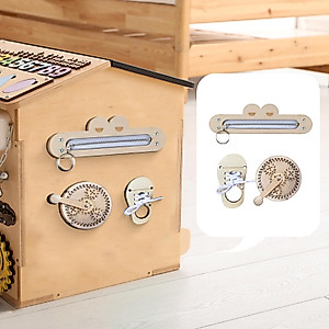 Colaxi Montessori Busy Board Accessories Zipper Children Toddlers