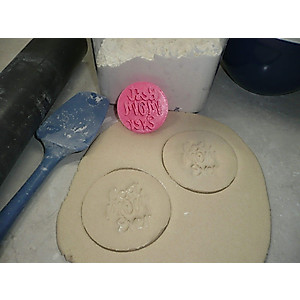 BEST MOM EVER WORDS FANCY SCRIPT FONT MOTHERS DAY COOKIE STAMP EMBOSSER BAKING TOOL 3D PRINTED MADE IN USA PR4192