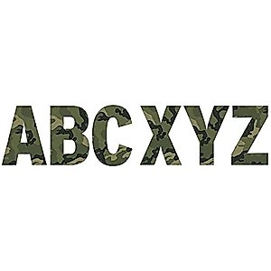 Eureka Classic Camo 7" Deco Letters, 129 Pieces