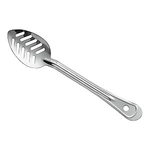 OCS Parts Professional Series Set of 3 Slotted Basting Spoons | 11-Inch | Stainless Steel Stirring and Basting Spoons for Home and Commercial Kitchens | Perfectly Drains Liquid and Sauces